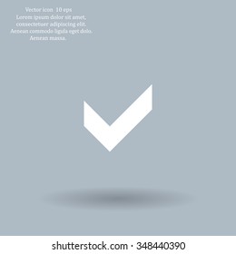 Tick Icon Vector Illustration Flat Design Stock Vector (Royalty Free ...