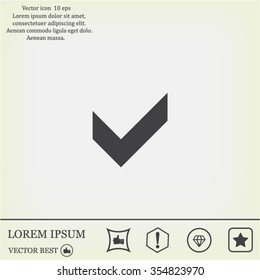 Tick Icon Vector Illustration Flat Design: เวกเตอร์สต็อก (ปลอดค่า ...