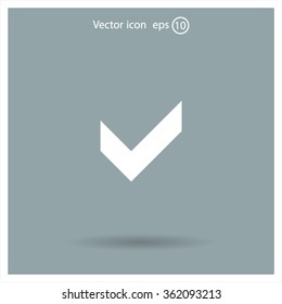 Tick Icon Vector Illustration Flat Design Stock Vector (Royalty Free ...