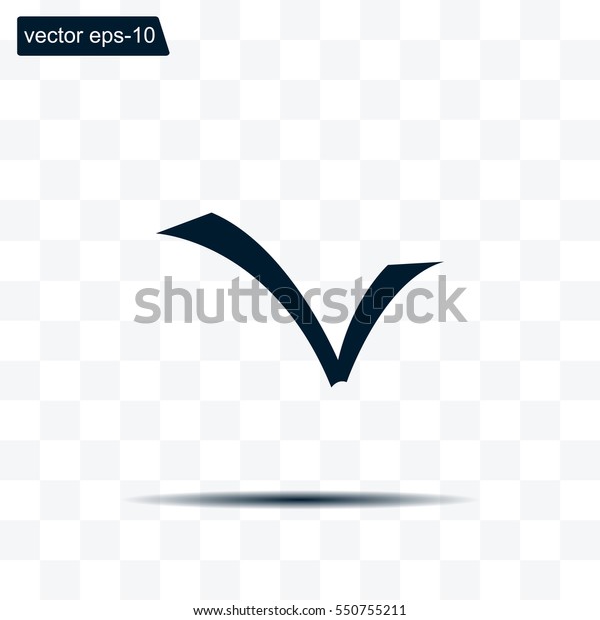 Tick Icon Vector Illustration Flat Design Stock Vector (Royalty Free ...