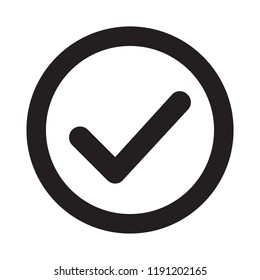 Tick Icon Vector Symbol Checkmark Isolated: เวกเตอร์สต็อก (ปลอดค่า ...