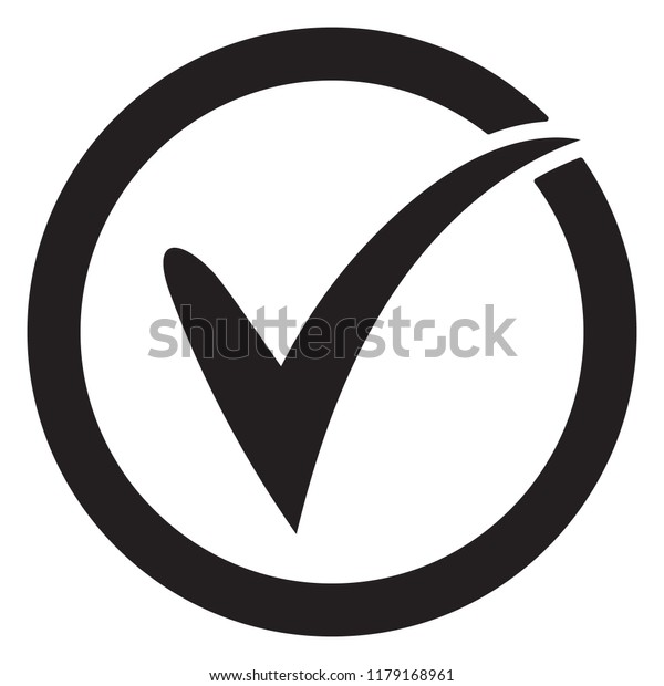 Tick Icon Vector Symbol Checkmark Isolated Stock Vector (Royalty Free ...