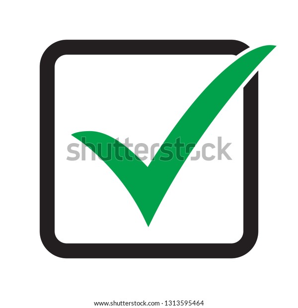 Tick Icon Vector Symbol Checkmark Isolated 库存矢量图（免版税）1313595464 ...