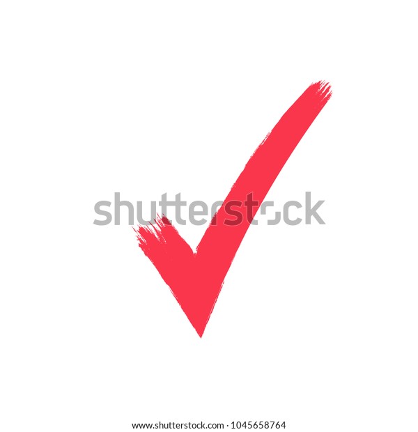 Tick Sign Red Checkmark Ok Isolated: เวกเตอร์สต็อก (ปลอดค่าลิขสิทธิ์ ...