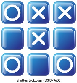 Tick Tack Toe Strategy Game Illustration Stock Vector (Royalty Free ...