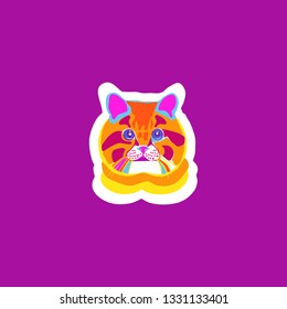 Ticker Cartoon Cat Vector Graphic Stock Vector (Royalty Free ...