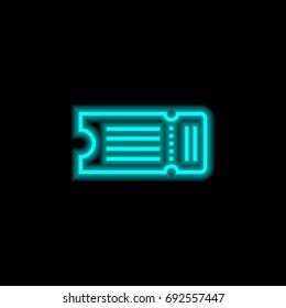 Ticket Blue Glowing Neon Ui Ux Stock Vector (Royalty Free) 692557447 ...