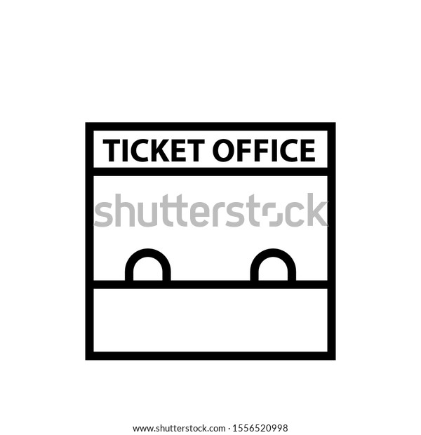 Ticket Booth Icon Clipart Image Isolated Stock Vector (Royalty Free ...