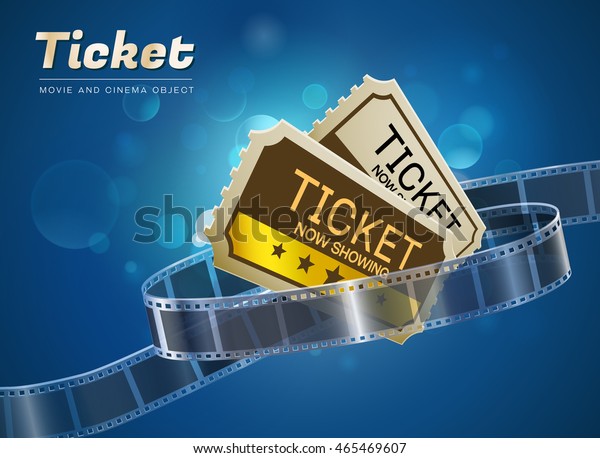 Ticket Cinema Movie Theater Object On Stock Vector (Royalty Free) 465469607 Ticket Cinema Movie Theater Object On Stock Vector (Royalty Free) 465469607