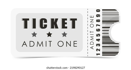 Ticket Design Modern Ticket Card Template Stock Vector (Royalty Free ...