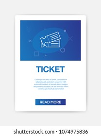 Ticket Icon Infographic Stock Vector (Royalty Free) 1074975836 ...