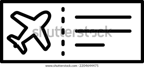 Ticket Icon Symbol Logo Stock Vector (Royalty Free) 2204644475 ...