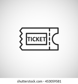 Ticket Line Icon Stock Vector (Royalty Free) 452667214 | Shutterstock