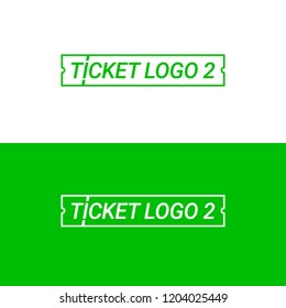 Ticket Logo Design Vector Ticket Symbol: vector de stock (libre de ...