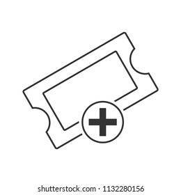 Ticket Registration Icon Stock Vector (Royalty Free) 1132280156 ...