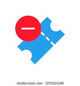 Ticket Remove Icon Stock Vector (Royalty Free) 1070225240 | Shutterstock