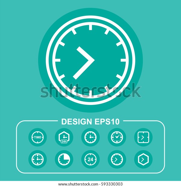 Ticking Icon Stock Vector Illustration Flat Stock Vector (Royalty Free ...