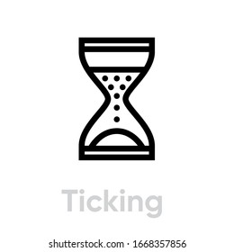Ticking Off Icon Editable Line Vector Stock Vector (Royalty Free ...
