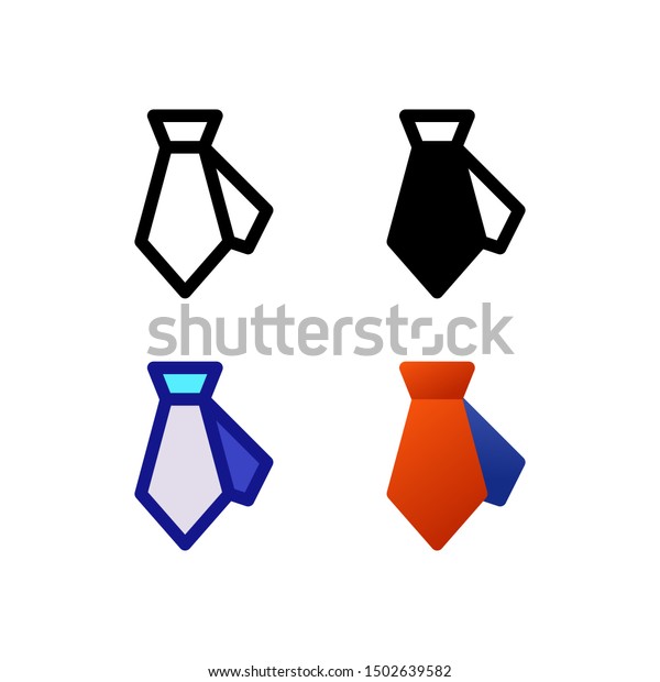 Tie Logo Icon Design Four Style Stock Vector (Royalty Free) 1502639582 ...