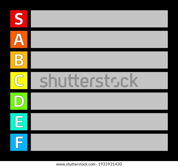 Tier List Vertical Colorful List Categories Stock Vector (Royalty Free ...