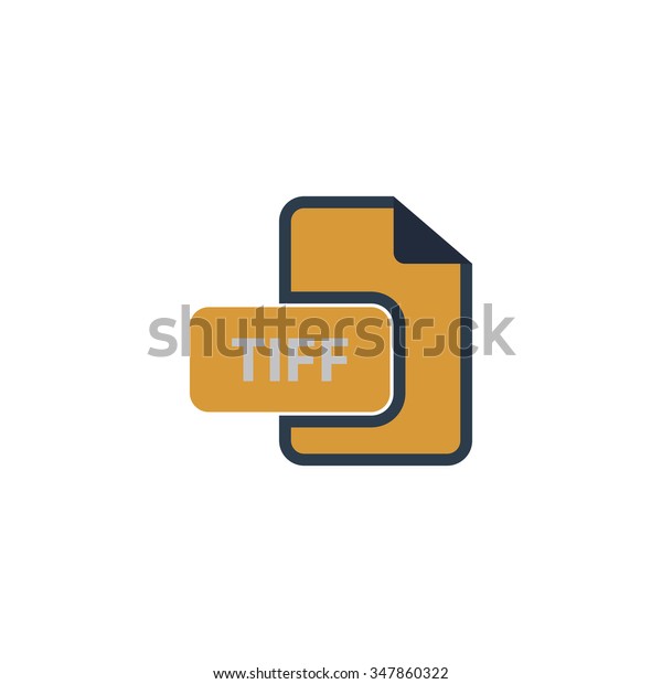 Tiff Color Vector Icon On White Stock Vector (Royalty Free) 347860322 ...