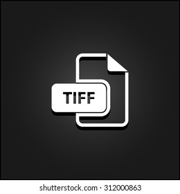 Tiff Image File Extension White Flat Stock Vector (Royalty Free) 371128856