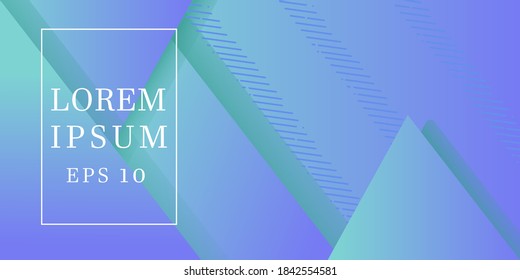 Tiffany Blue Vector Geometric Shapes Gradient Stock Vector (Royalty ...