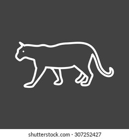 Tiger Animal Cub Icon Vector Image Stock Vector (Royalty Free ...