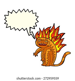 Tiger Tiger Burning Bright Speech Bubble Stock Vector (Royalty Free ...