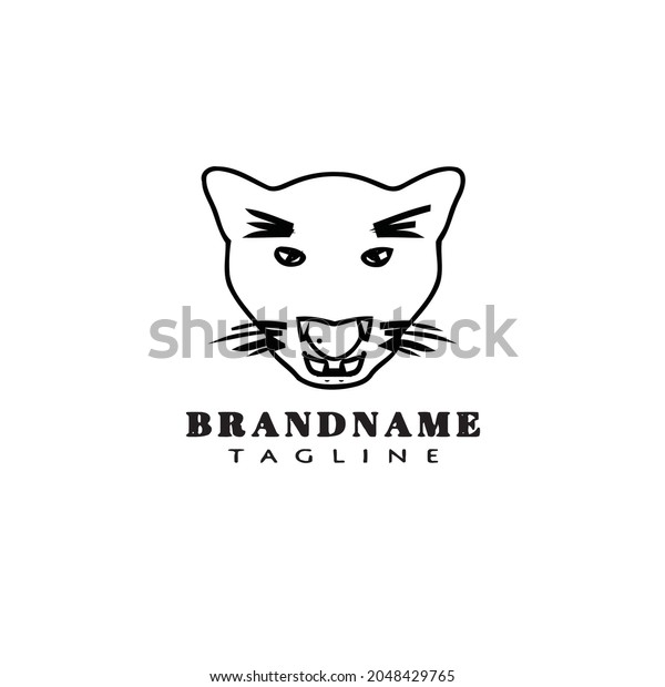 Tiger Cartoon Logo Icon Design Template Stock Vector (Royalty Free ...