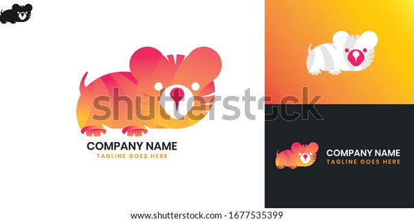 Tiger Cub Logo All Elements On: เวกเตอร์สต็อก (ปลอดค่าลิขสิทธิ์ ...