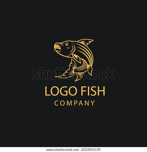 Tiger Fish Logo Design Vector Stock Vector (Royalty Free) 2023056539 ...