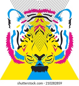 104 Cmyk color tiger Images, Stock Photos & Vectors | Shutterstock