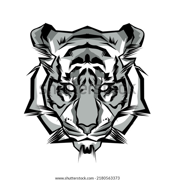 Tiger Head Vector Illustration Logo Design Stock Vector (Royalty Free ...