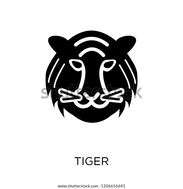 Tiger Icon Tiger Symbol Design Animals Stock Vector (Royalty Free ...
