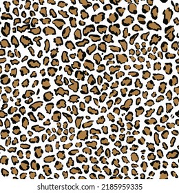Tiger Leopard Print Design Animal Texture Stock Vector (Royalty Free ...