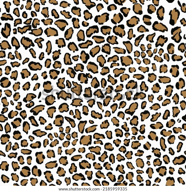 Tiger Leopard Print Design Animal Texture Stock Vector (Royalty Free ...