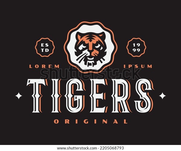 Tiger Modern Logo Emblem Design Editable Stock Vector (Royalty Free ...
