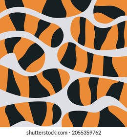 Tiger Tail Background Print Abstraction Stock Vector (Royalty Free ...