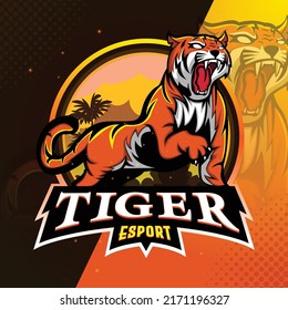 Tiger Team Abstract Vector Logo Emblem Stock Vector (Royalty Free ...