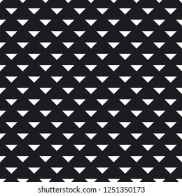Tile Pattern Black Triangles On White Stock Vector (Royalty Free ...