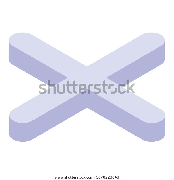 Tile Spacer Icon Isometric Tile Spacer Stock Vector (Royalty Free ...