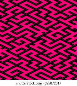 Tiled Pink 3d Maze Background Vector Stock Vector (Royalty Free ...