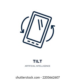 Tilt Icon Artificial Intelligence Collection Thin Stock Vector (Royalty ...