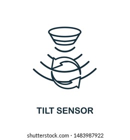 Tilt Sensor Outline Icon Thin Line Stock Vector (Royalty Free ...