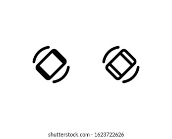 Tilted Screen Icon Glyph Outline Style: vector de stock (libre de ...