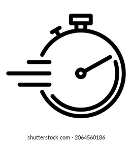Time Accelerated Icon Trendy Outline Style Stock Vector (Royalty Free ...