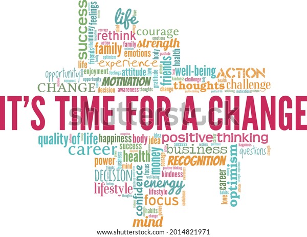 Time Change Vector Illustration Word Cloud Stock Vector (Royalty Free ...
