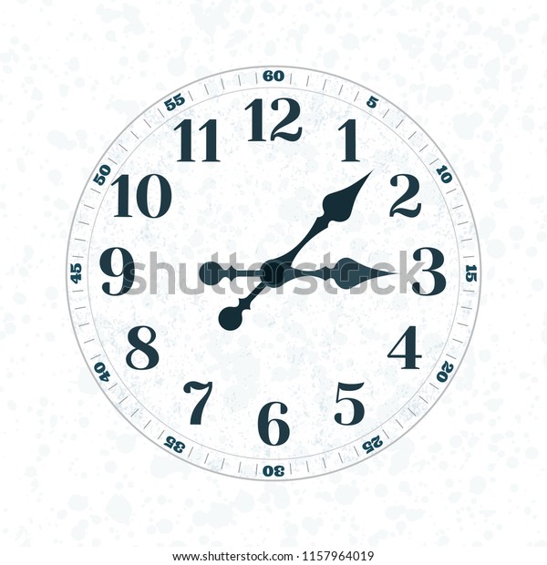 Time Concept Clock Face Vector Illustration Stock Vector (Royalty Free ...