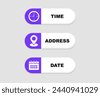 321 Date Time Venue Icons Royalty-Free Images, Stock Photos & Pictures ...
